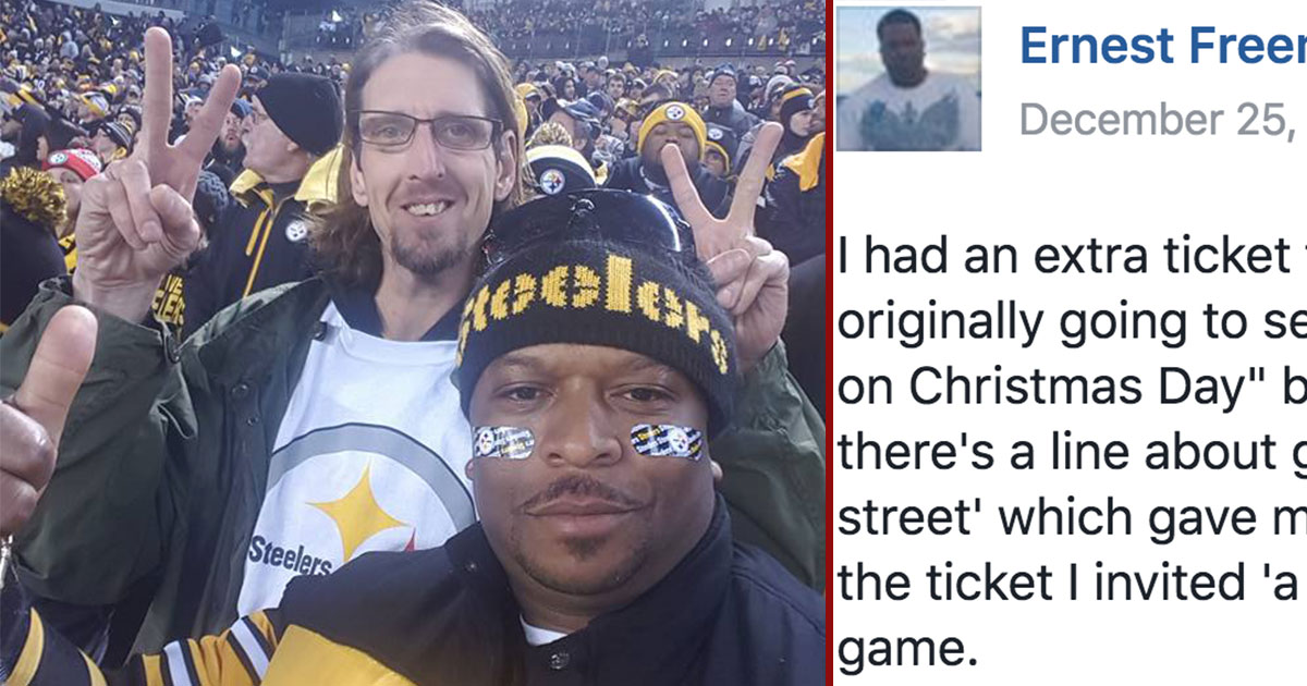 Steelers' Fan Ernest Freeman's Kind Christmas Gesture Goes Viral