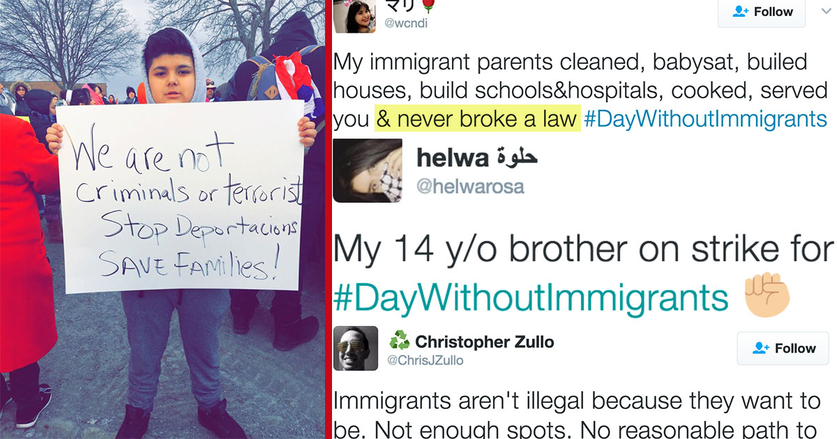 A Day Without Immigrants Protests Highlight Immigrant Contributions