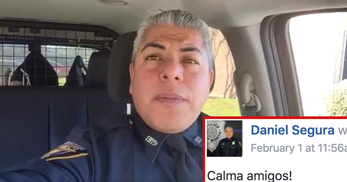 Daniel Segura, Fort Worth Cop, Vows to Protect Immigrants