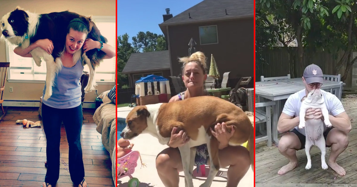 Squat Your Dog Workout Blowing Up on Social Media